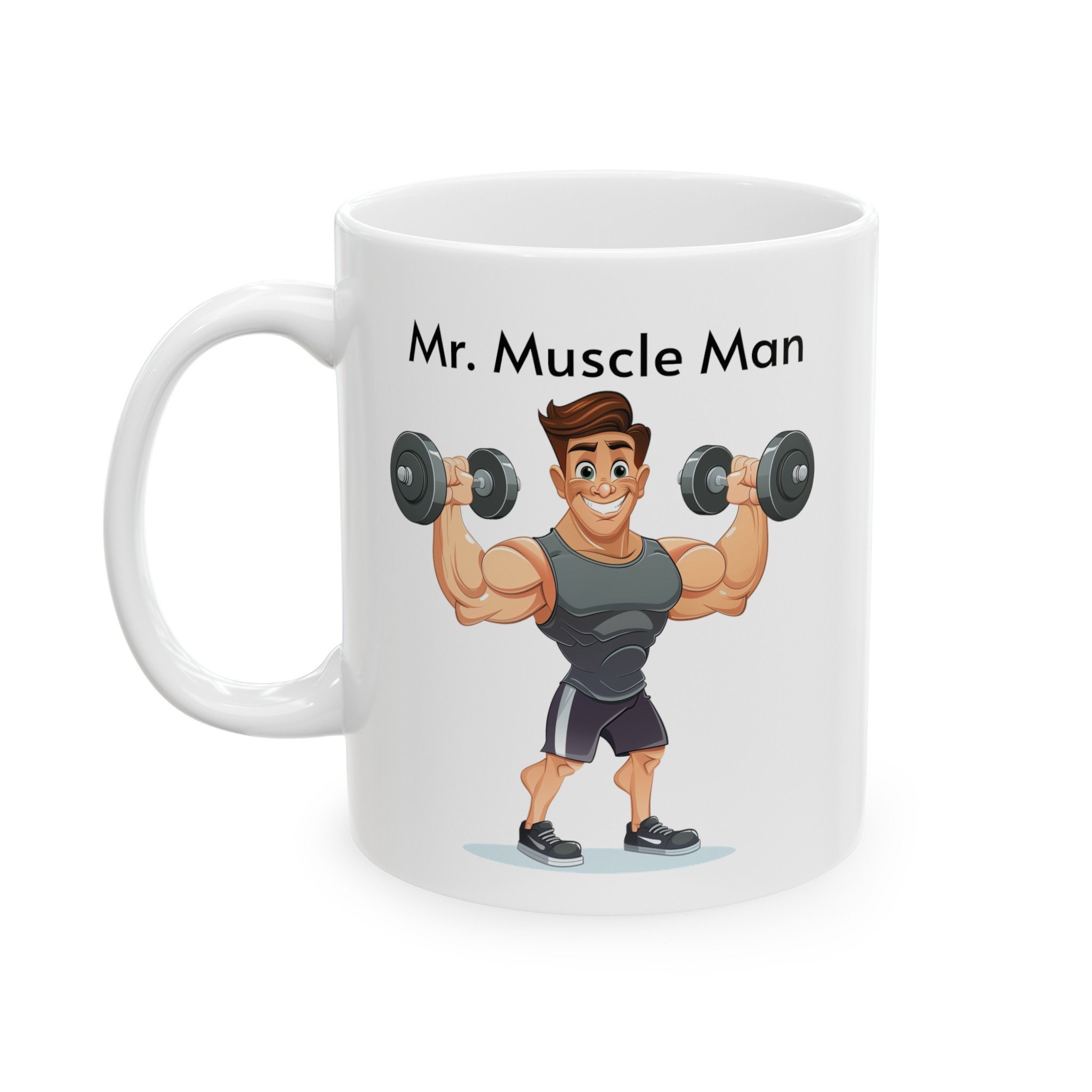 Personalized Mr. Muscle Man Coffee Mug, Gift for Gym Bodies, Gift for ...