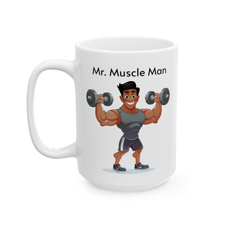 Personalized Mr. Muscle Man Coffee Mug, Gift for Gym Bodies, Gift for ...
