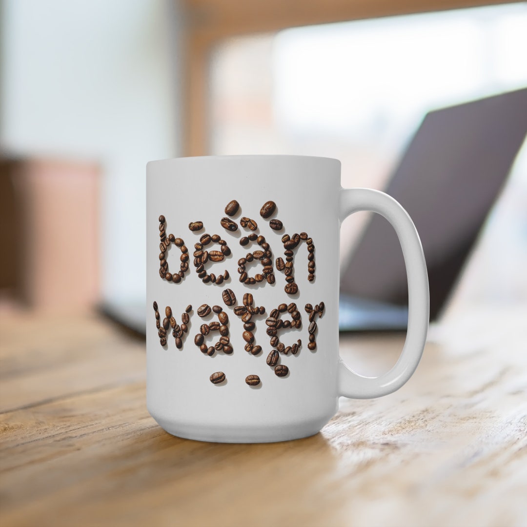 Black Coffee Lover Mug, Bean Water Coffee Mug, Funny Coffee Lover Gift ...