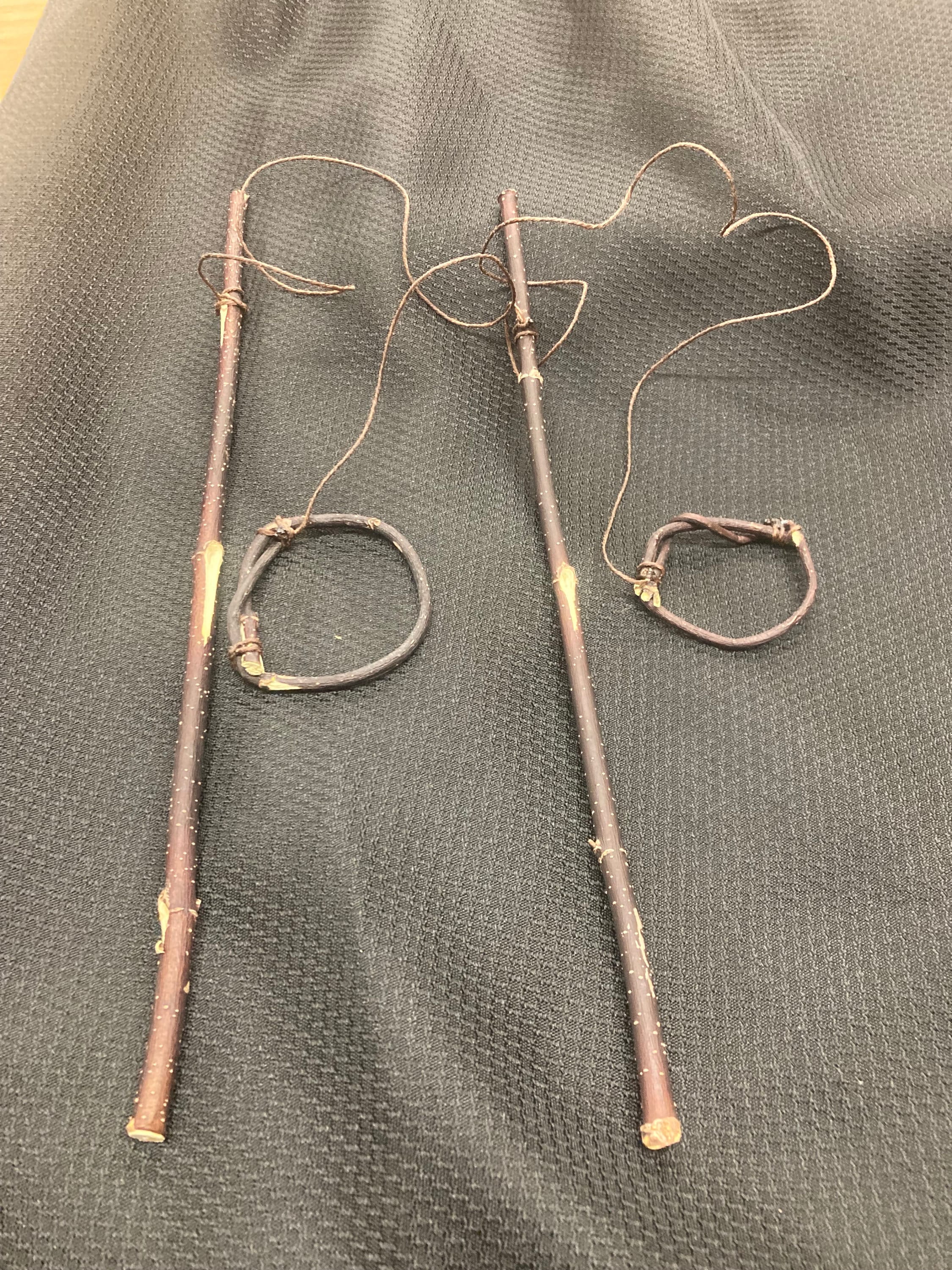 Traditional Native American Game Stick and Pin, Stick and Hoop, Spear ...