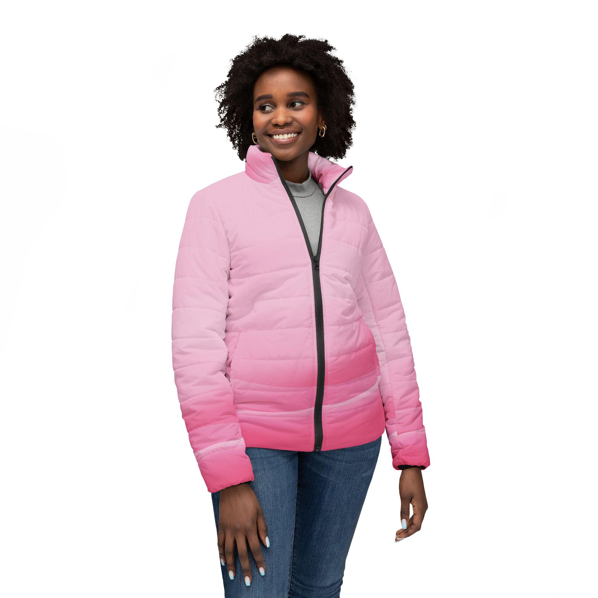 Womens's Puffer Jacket Pink - Etsy
