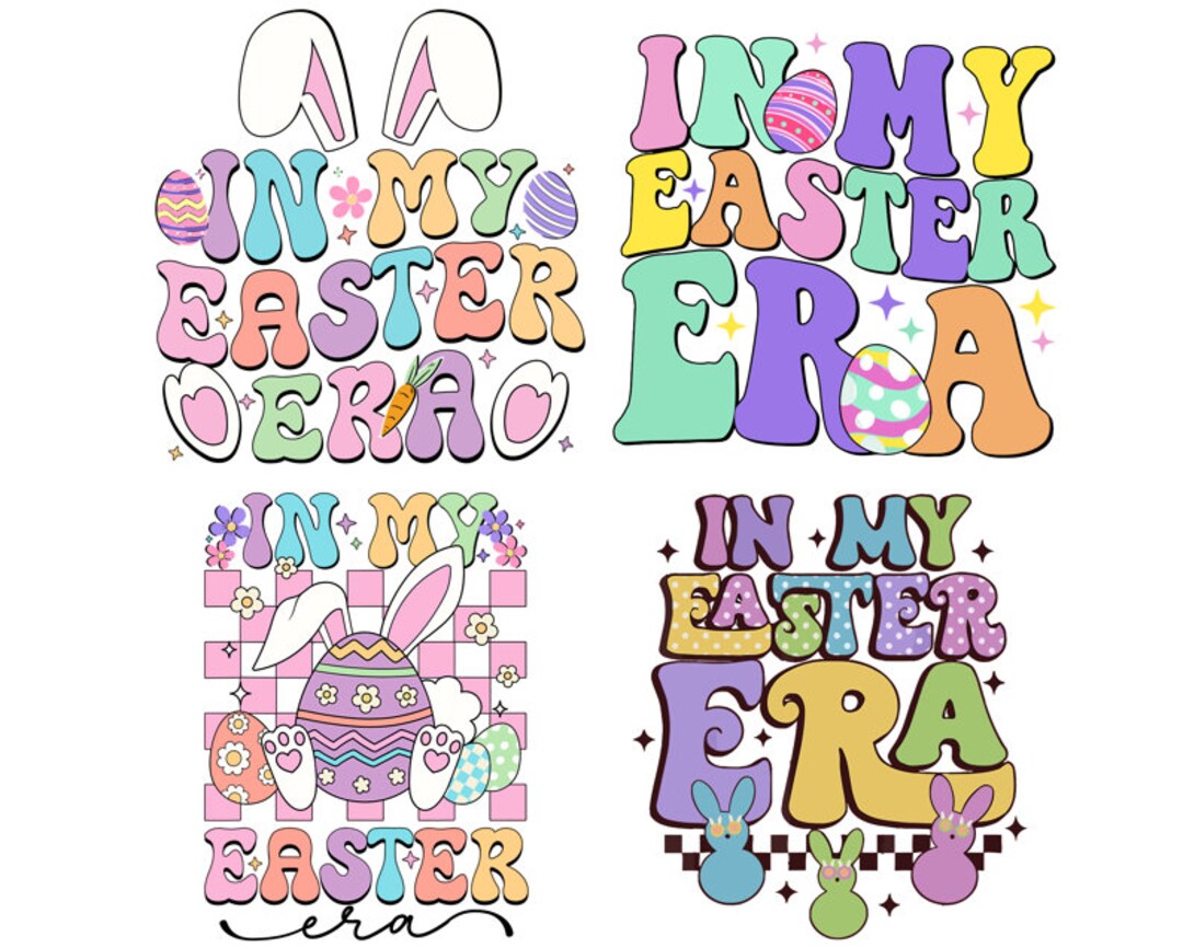 In My Easter Era Png, Happy Easter Png, Retro Easter Png, Easter ...