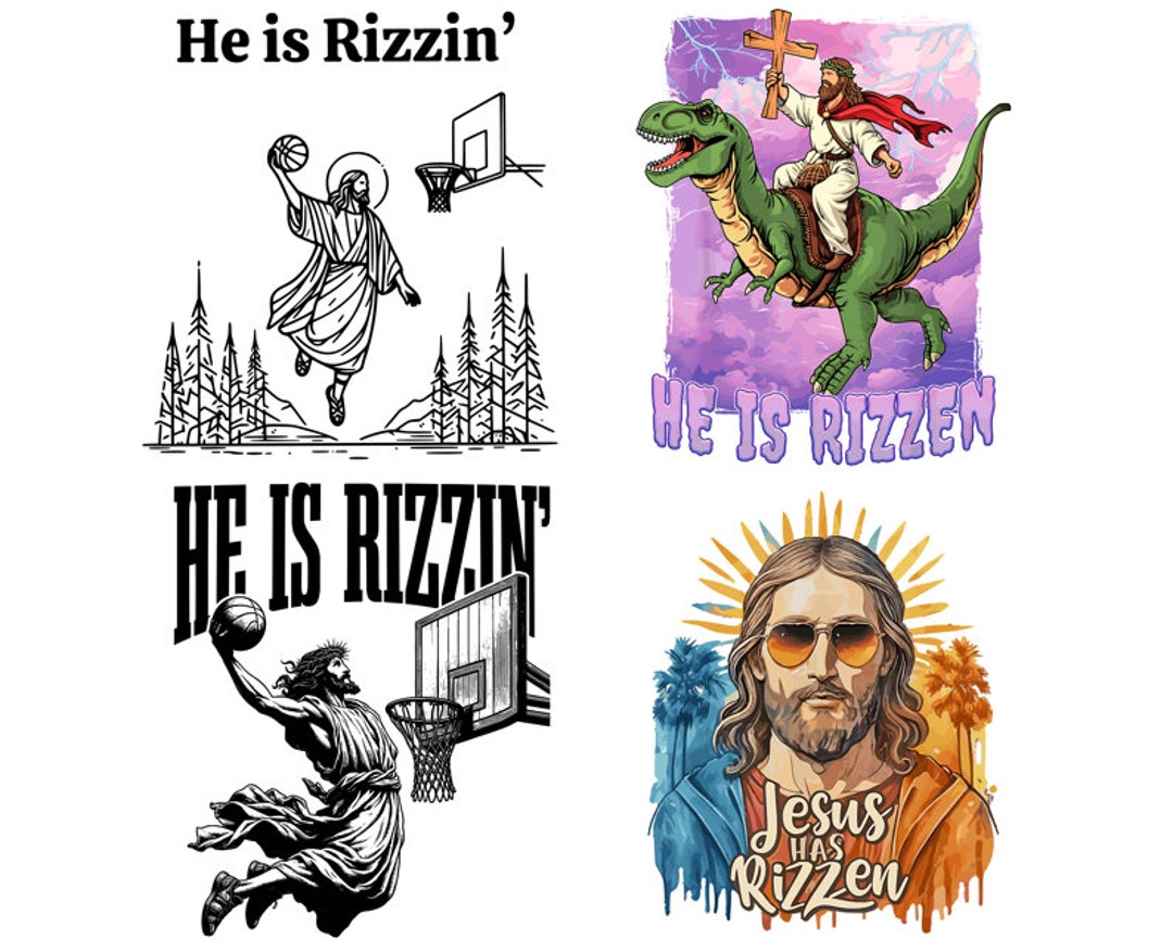 He is Risen PNG, He is Rizzen Jesus PNG, Jesus Playing Basketball Svg ...