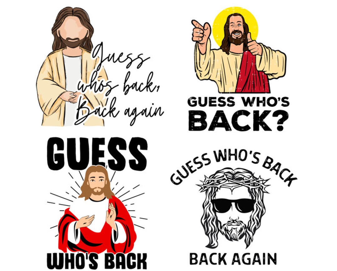 Guess Whos Back Jesus Png, JESUS EASTER Png, Easter Digital for ...