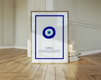 Evil Eye Printable, Evil Eye Poster, Evil Eye Print Protection, Evil ...