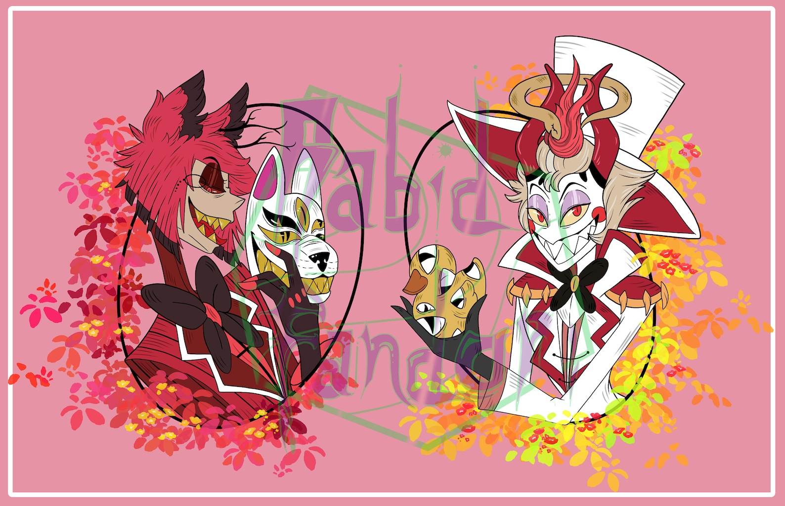 Lucifer and Alastor Print - Etsy
