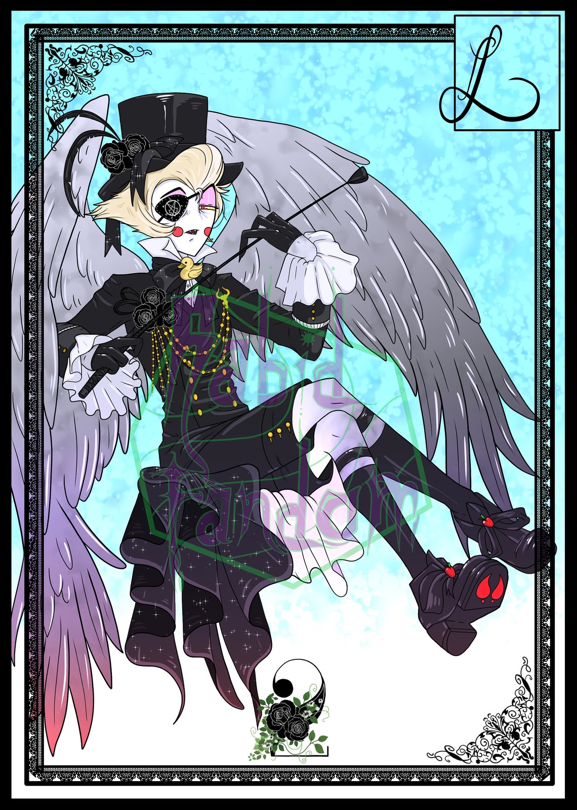 Luciferxciel Crossover Print - Etsy