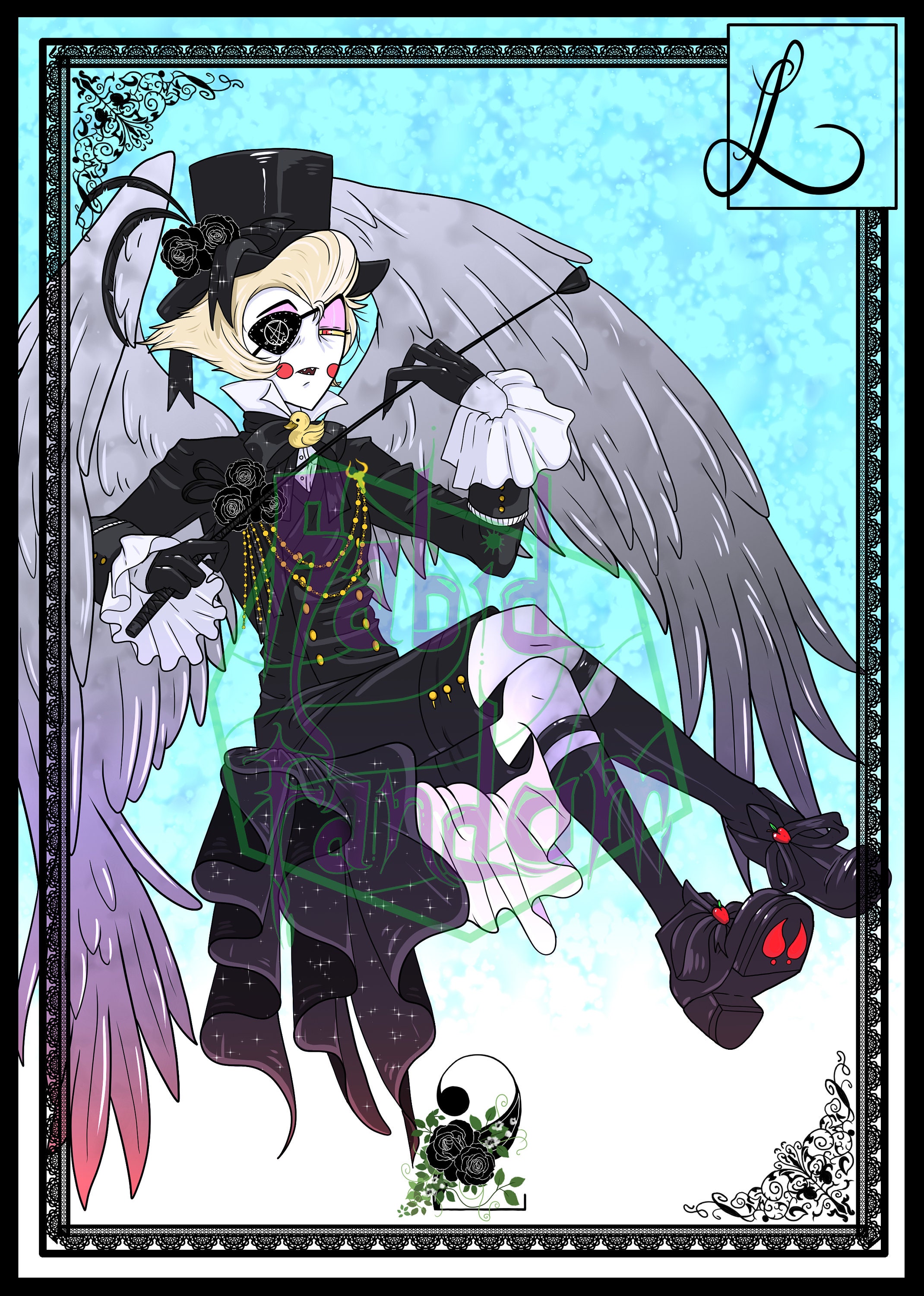 Luciferxciel Crossover Print - Etsy