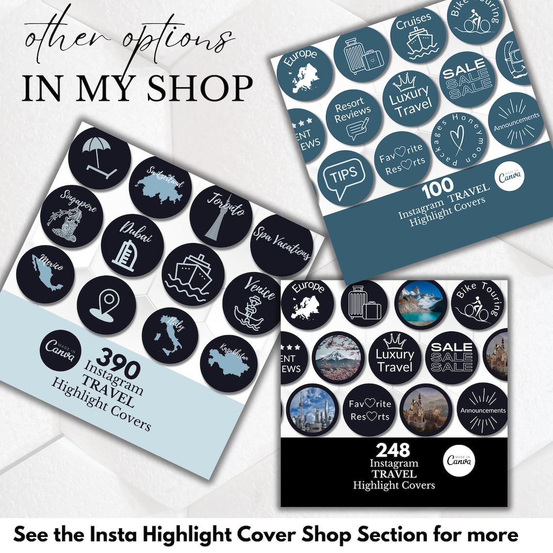 Travel Instagram Highlight Cover, Travel Highlight Cover Bundle ...
