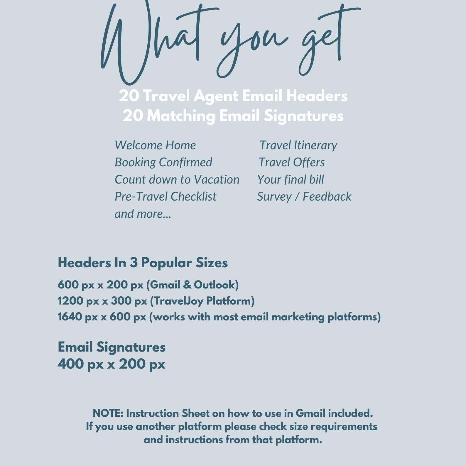 Travel Agent Email Header Banners, Matching Email Signature Canva ...