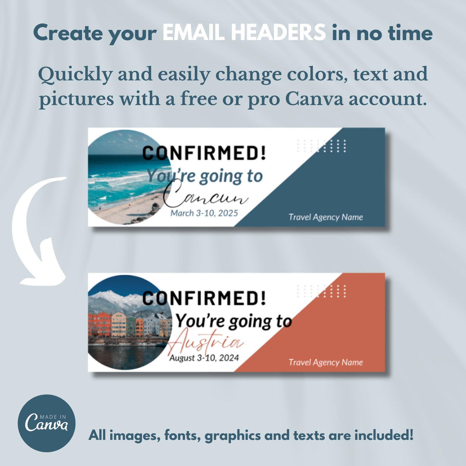 Travel Agent Email Headers, Travel Banner, Travel Agency Marketing ...