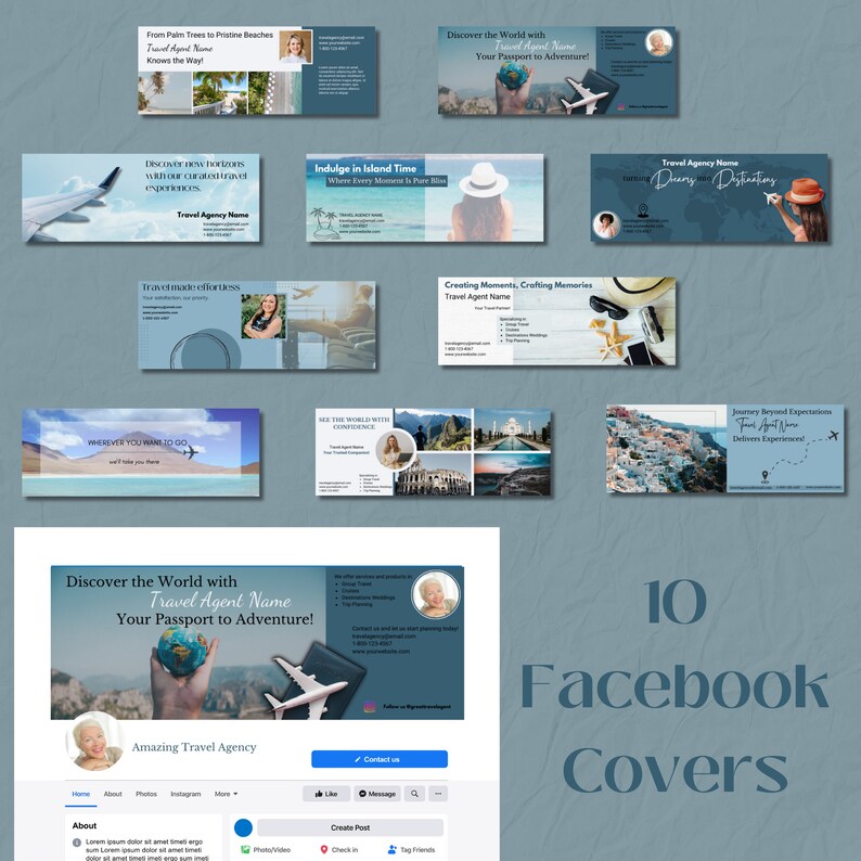 Travel Agent Facebook Posts, Facebook Covers, Travel Facebook Content ...