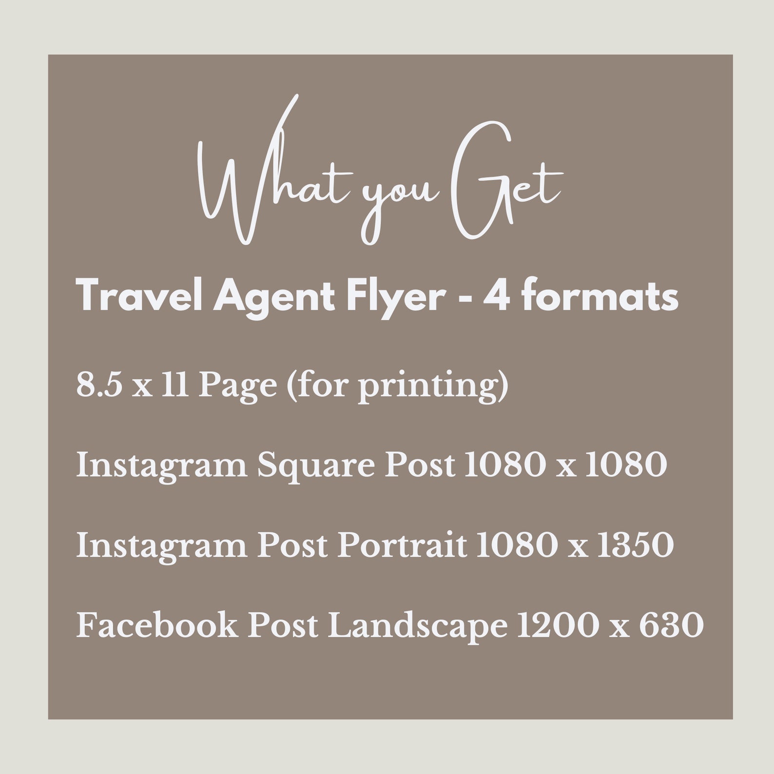 Travel Agent Introduction Flyer Template, New Travel Agency Instagram ...