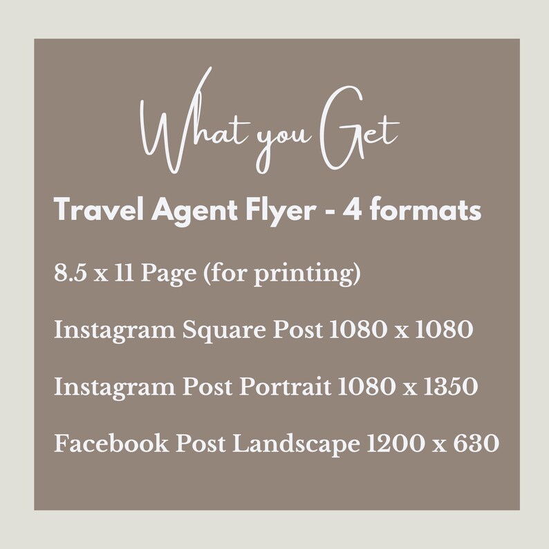 Travel Agent Introduction Flyer Template, New Travel Agency Instagram ...