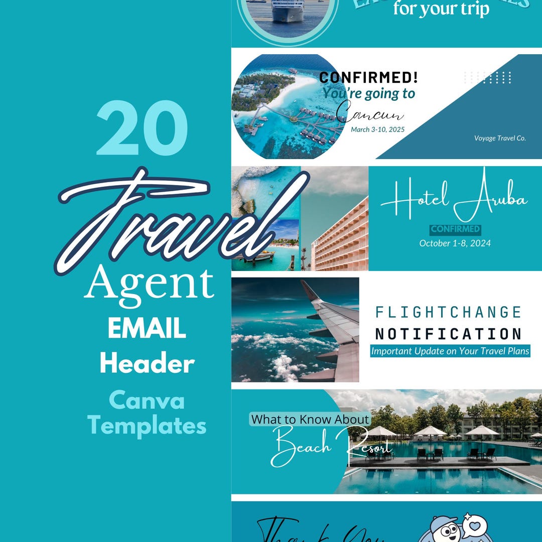 Travel Agent Email Headers, Travel Banner, Travel Agency Marketing ...