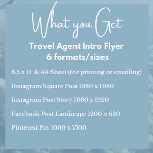 Travel Agent Introduction Flyer Canva Template, Travel Agency Instagram ...