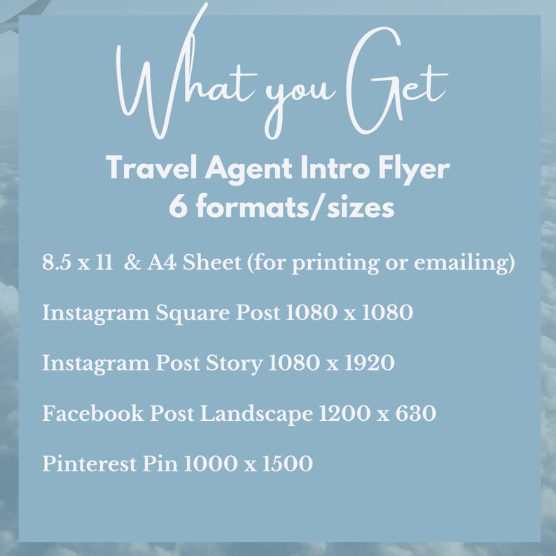 Travel Agent Introduction Flyer Canva Template, Travel Agency Instagram ...