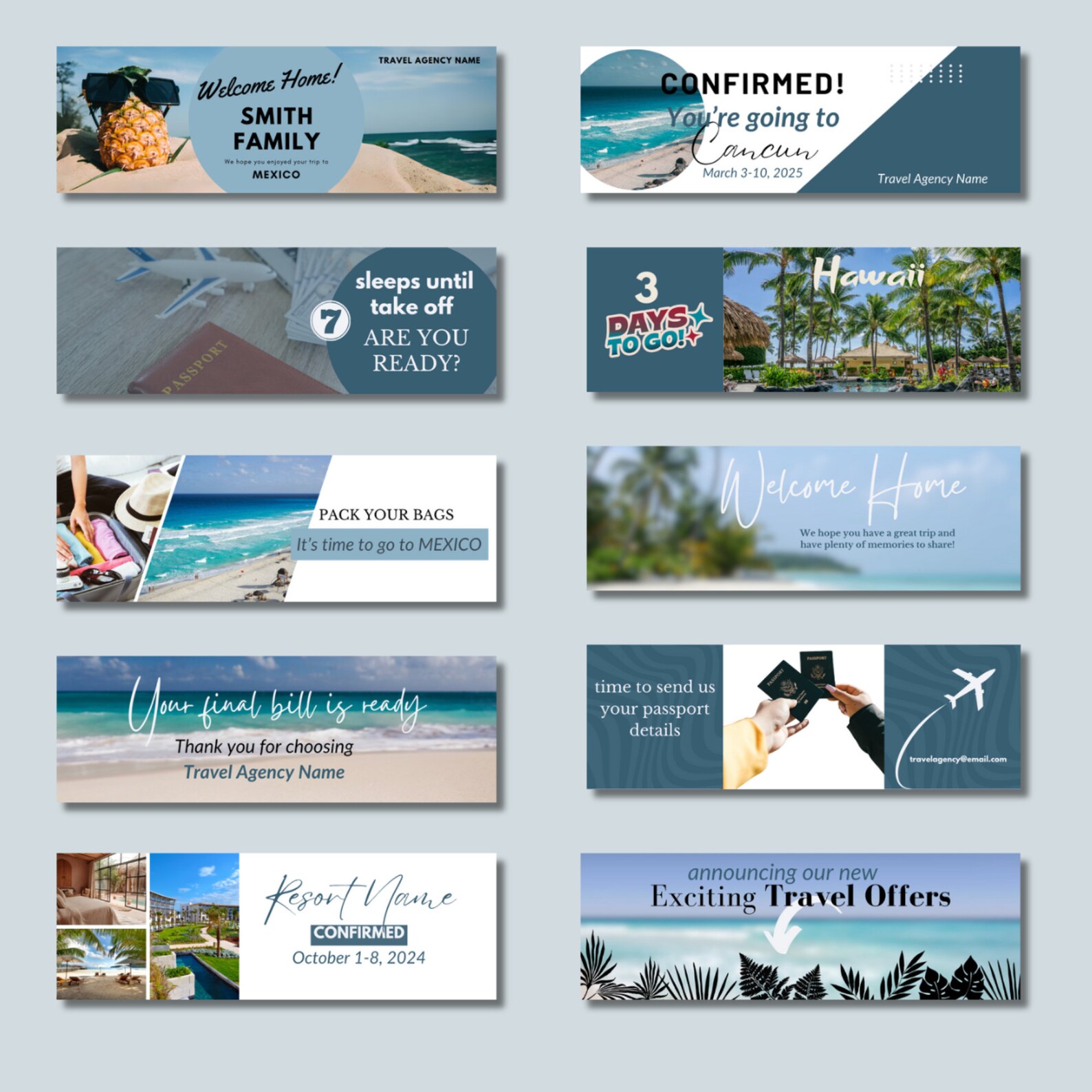 Travel Agent Email Headers, Travel Banner, Travel Agency Marketing ...