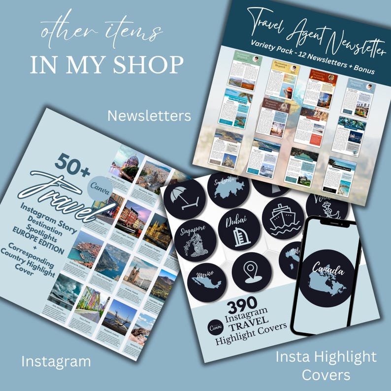 Travel Agent Instagram Carousel, Travel Social Media Content, Edit in ...