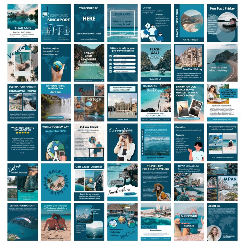 Travel Agent Instagram Posts, Travel Agent Social Media, Travel IG ...