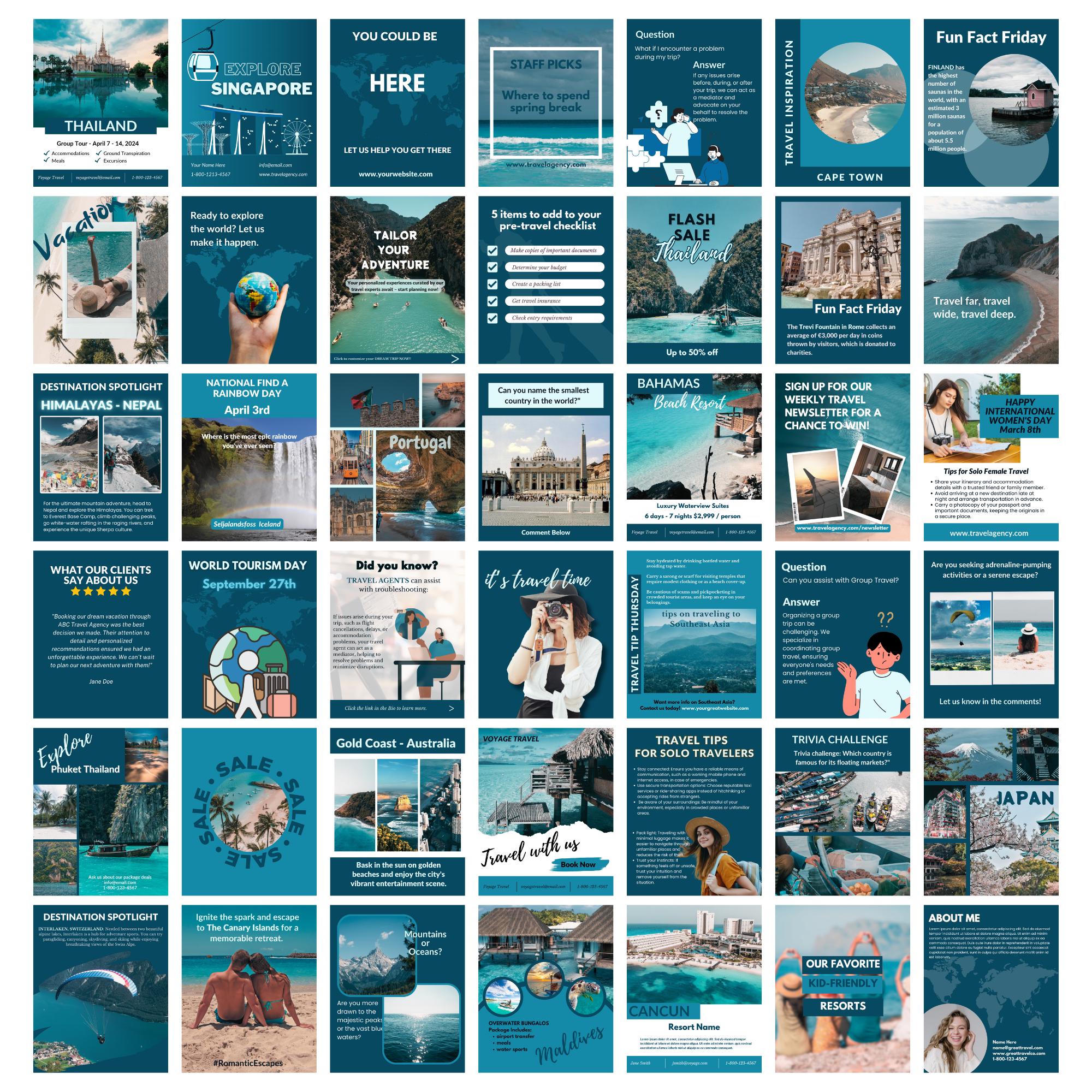 Travel Agent Instagram Posts, Travel Agent Social Media, Travel IG ...