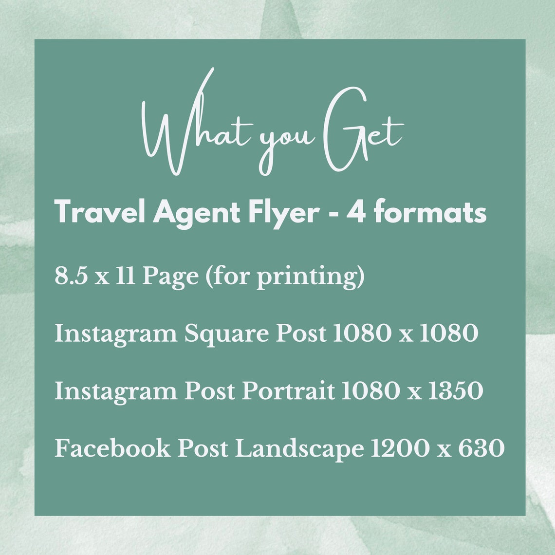 Travel Agent Introduction Flyer Template, Travel Agency Instagram and ...
