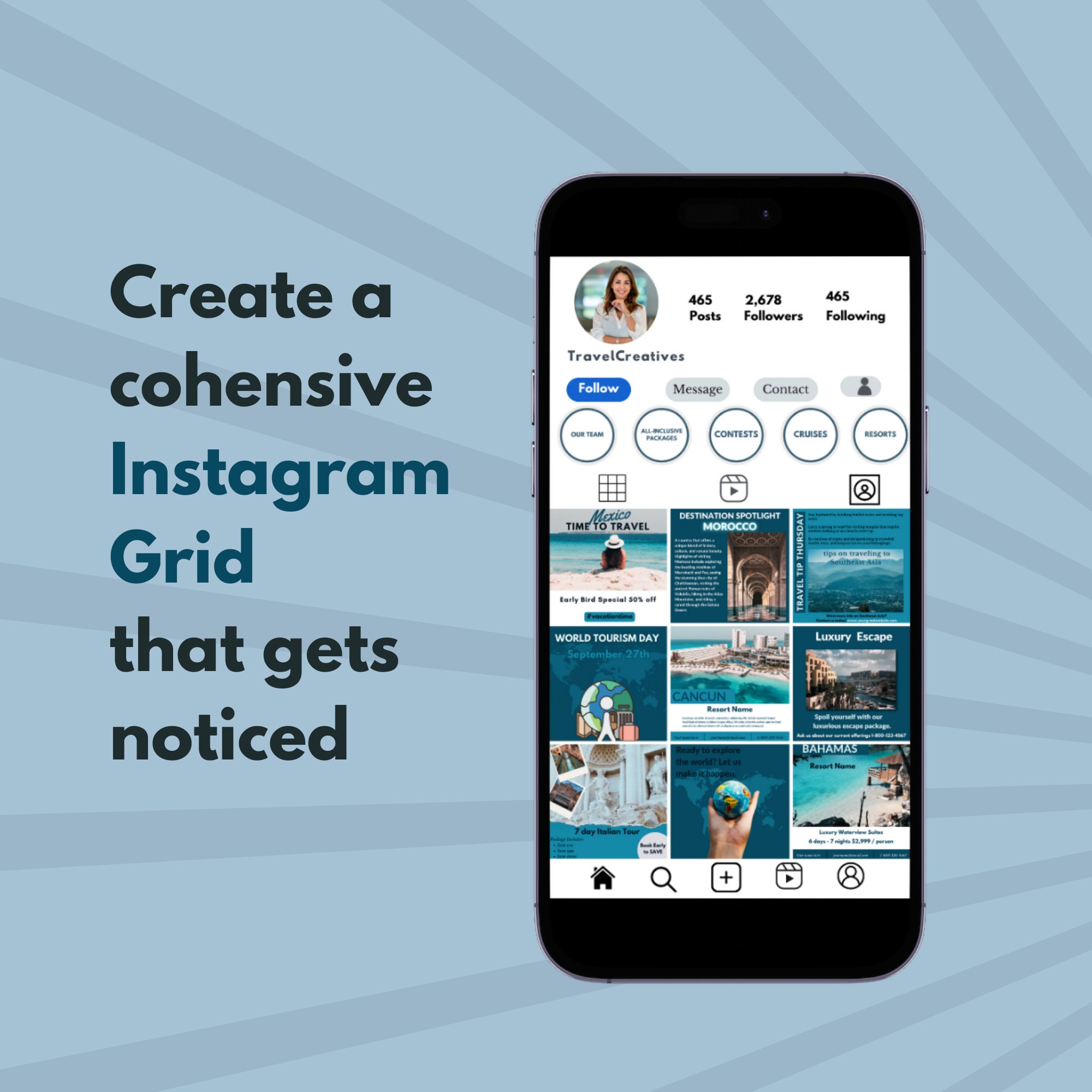 Travel Agent Instagram Posts, Travel Agent Social Media, Travel IG ...