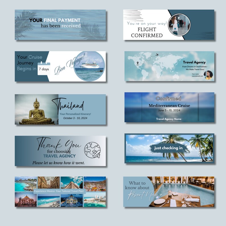 Travel Agent Email Headers, Travel Banner, Travel Agency Marketing ...