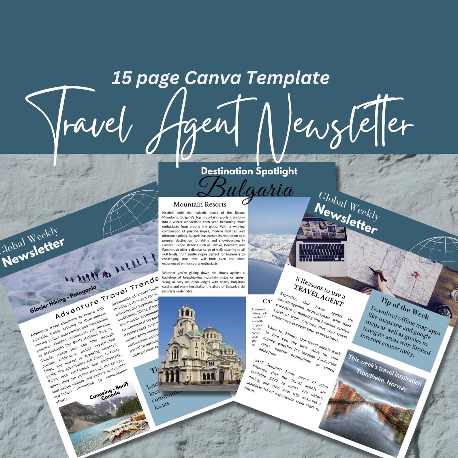 Travel Agent Newsletter Template, Travel Agency Marketing Content ...