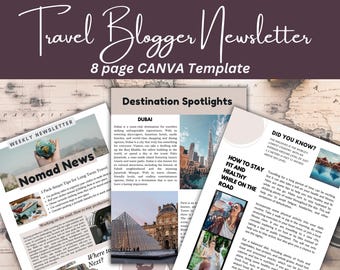 Travel Agent Newsletter Template, Travel Agency Marketing Content ...