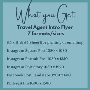 Travel Agent Introduction Flyer Template, Travel Agency Instagram and ...