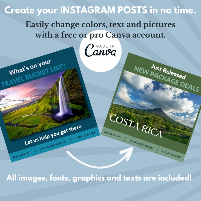 Travel Agent Instagram Posts, Travel Agent Social Media, Travel IG ...