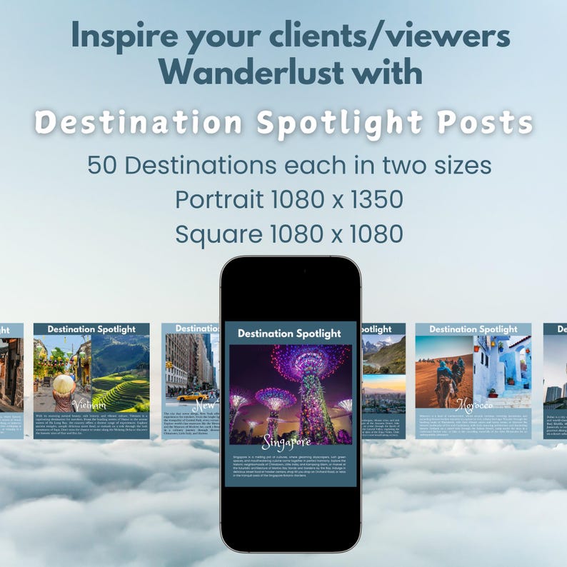 Travel Agent Instagram Post Template, Travel Social Media, Travel ...