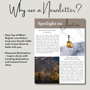 Travel Agent Newsletter Template, Travel Agency Marketing Content ...