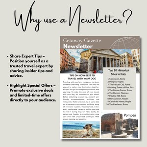 Travel Agent Newsletter Template, Travel Agency Marketing Content ...