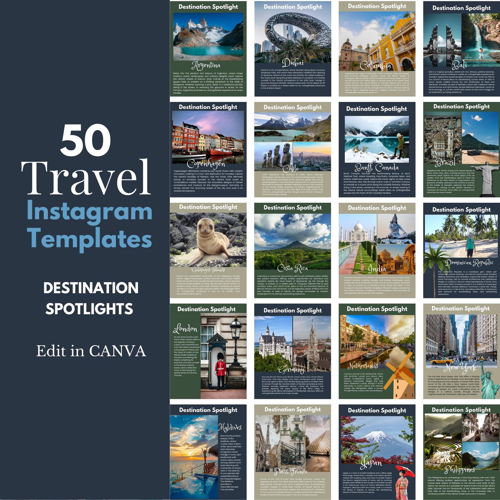 Travel Instagram Posts, Travel Done for You Content, Travel Agent ...