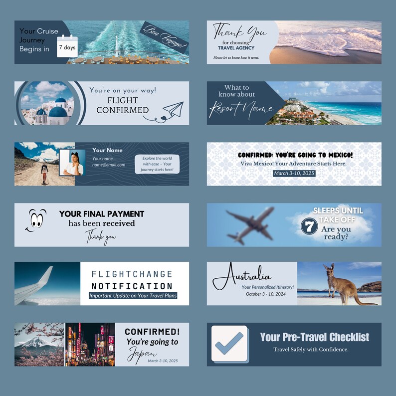 Travel Agent Email Headers, Travel Banner, Travel Agency Marketing ...