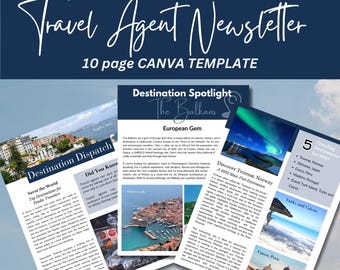 Travel Agent Newsletter Template, Travel Agency Marketing Content ...