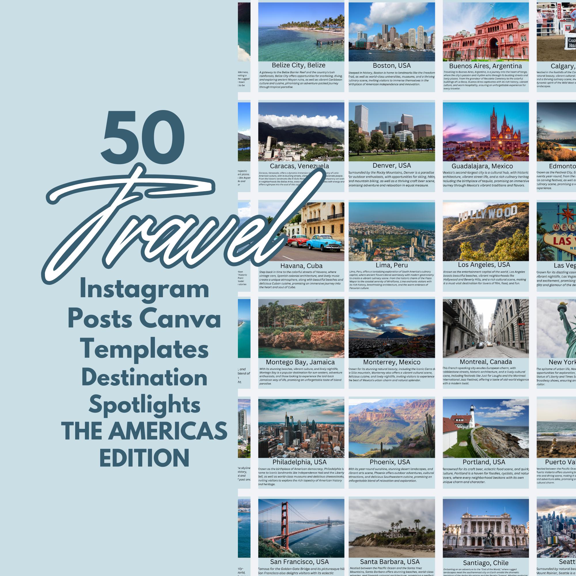 Travel Agent Blogger Instagram Template, Social Media Done for You ...
