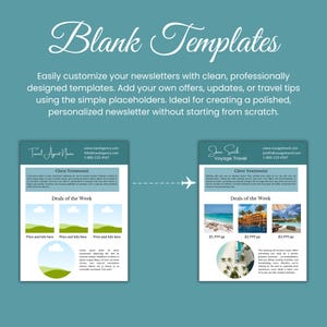 Travel Agent Newsletter Template, Travel Agency Marketing Content ...