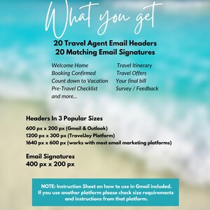 Travel Agent Email Header Banners and Matching Email Signature, Email ...
