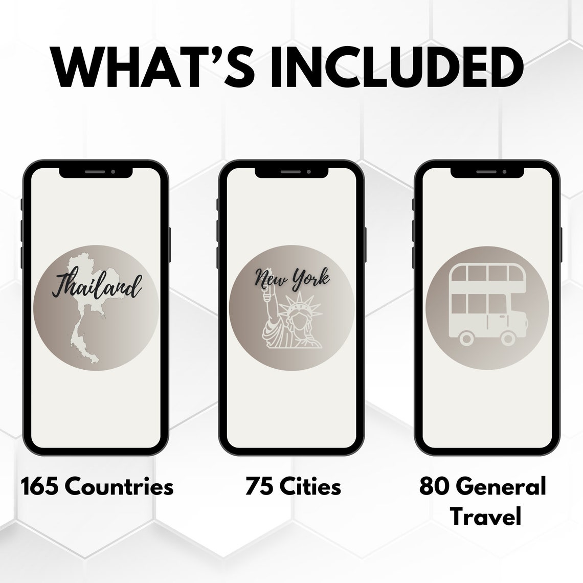 Travel Instagram Highlight Cover, Travel Highlight Cover Bundle ...