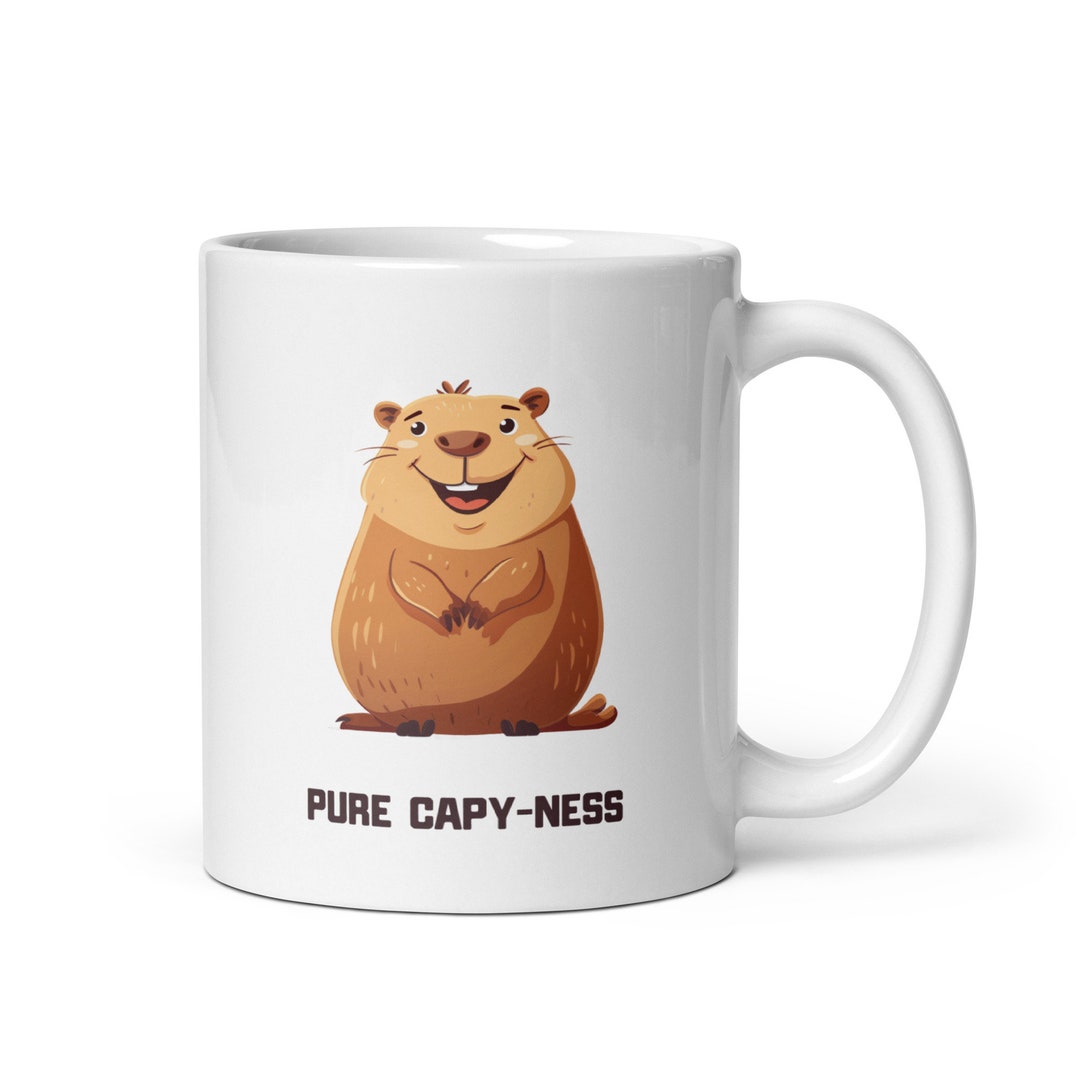 Cute Capybara Mug capy-ness Quote Coffee Cup, Animal Lover Gift, Unique ...