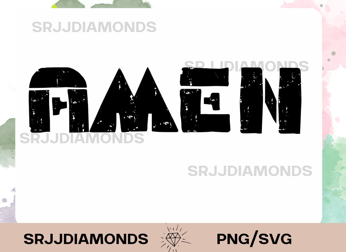 Amen Svg Png Instant Digital Download-digital File Svg Png, Christian ...