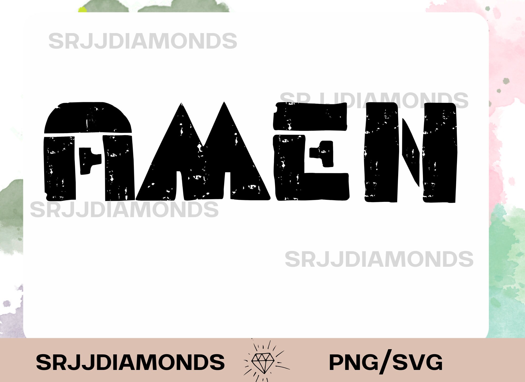 Amen Svg Png Instant Digital Download-digital File Svg Png, Christian ...