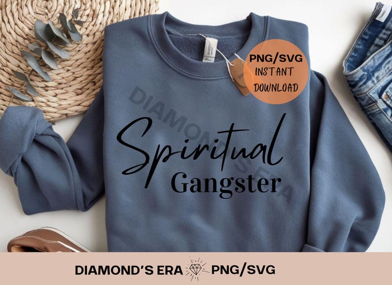 Spiritual Gangster SVG PNG: Christian Design (instant Digital Download ...