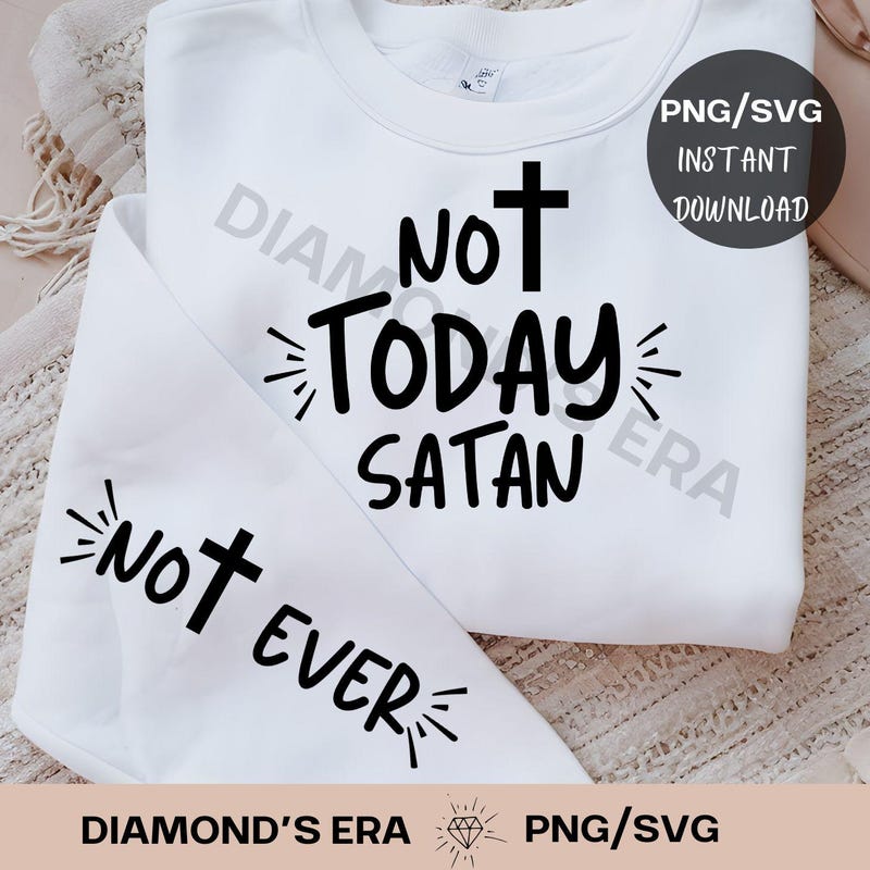 Not Today Satan Svg - Etsy