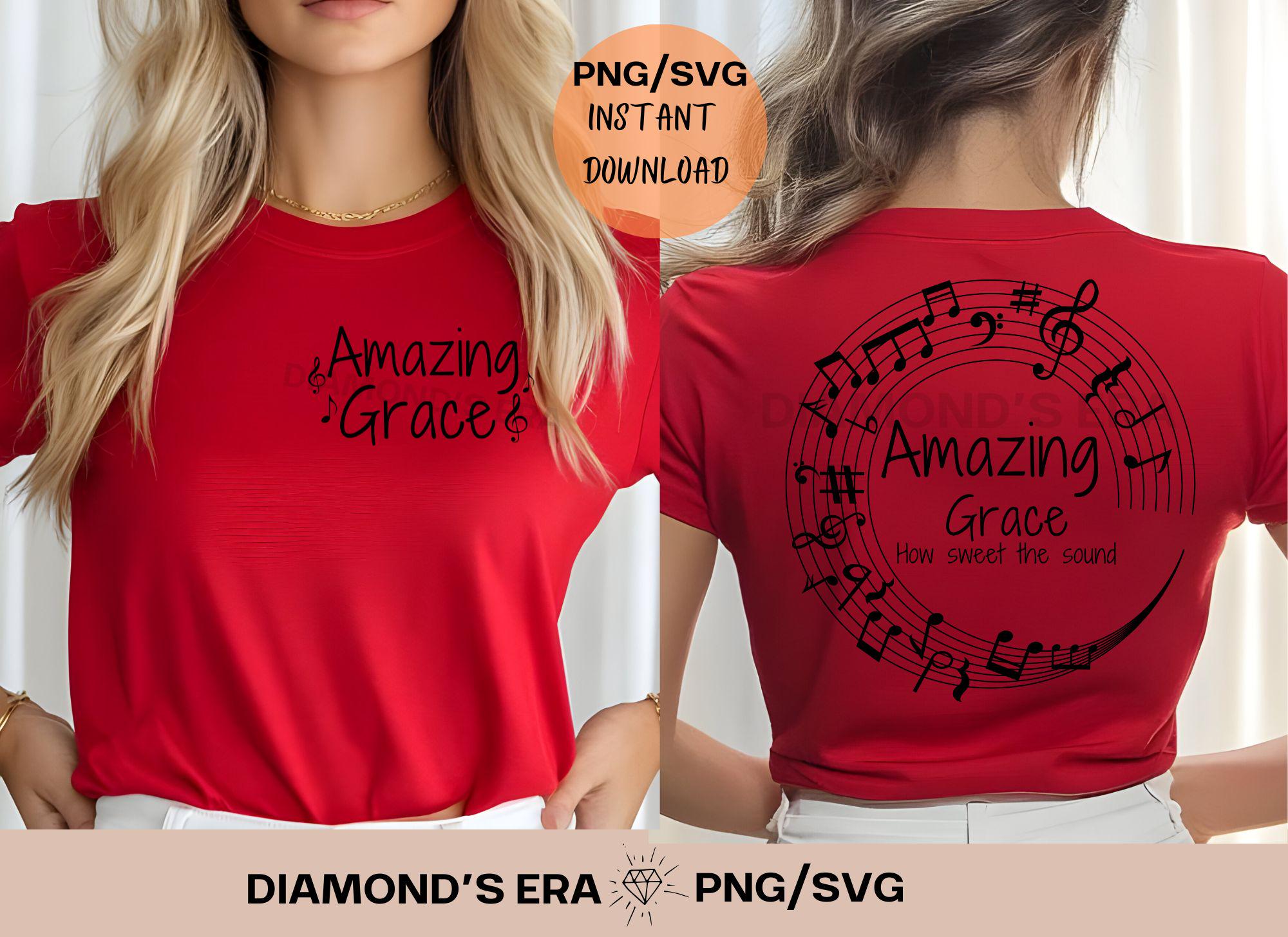 Amazing Grace Instant Svg Png Digital Download Christian Inspirational ...