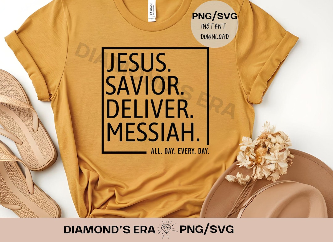 Jesus Savior Deliver Messiah SVG PNG Instant Digital Download ...