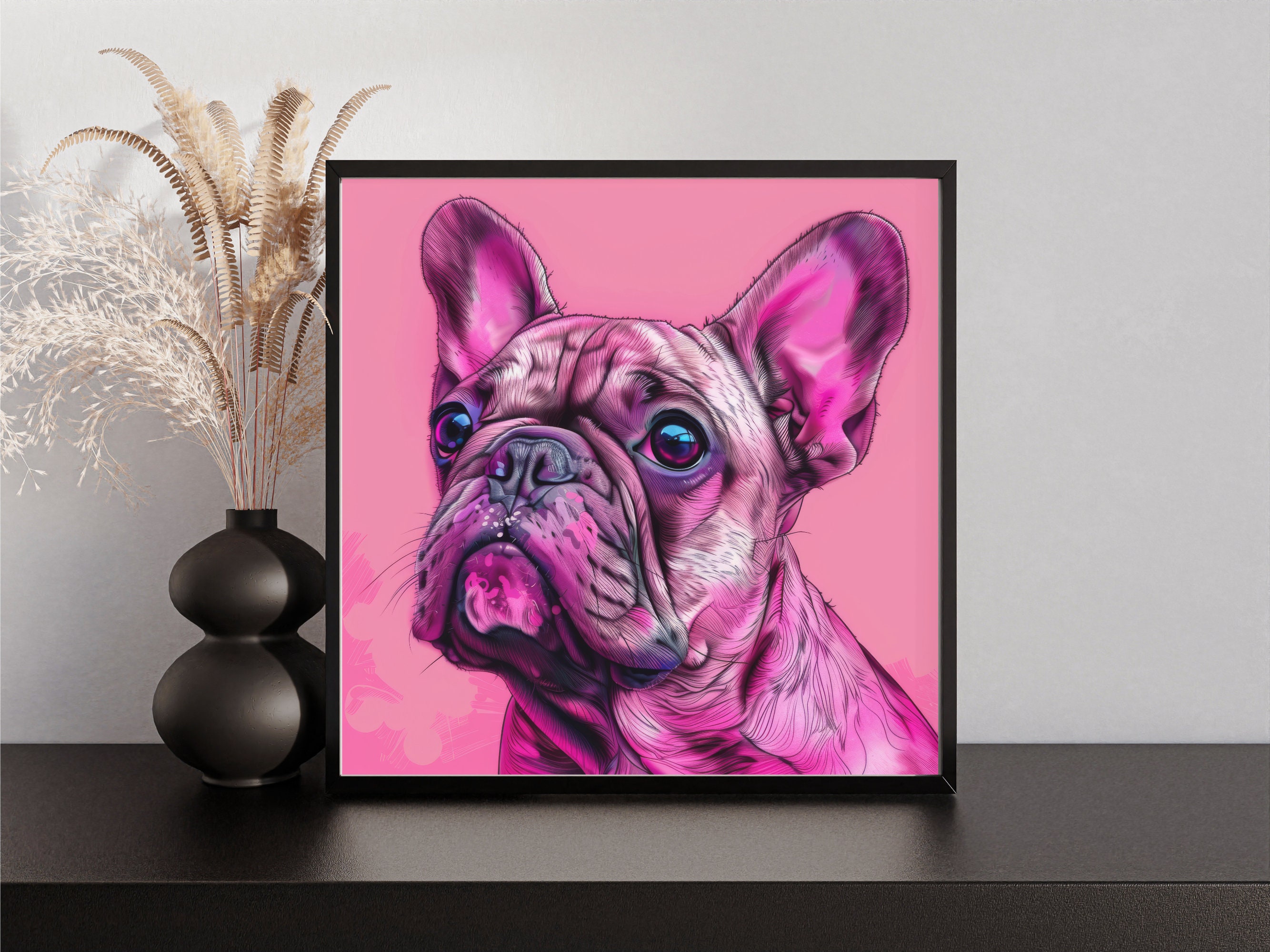 Printable French Bulldog Art Printable Frenchie Art Dog Art Gifts for Dog Lovers French Bulldog ...